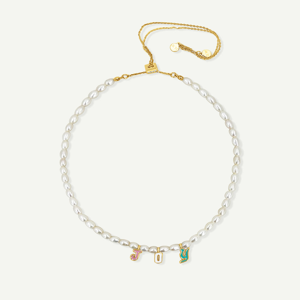 JOY Necklace with 5A Freshwater Pearls – DANCING DOVE